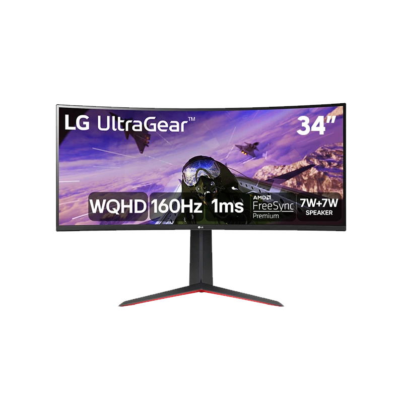 LG 34 Curved UltraGear QHD 2K HDR 10 160Hz Monitor-34GP63A-B | PC Doctor