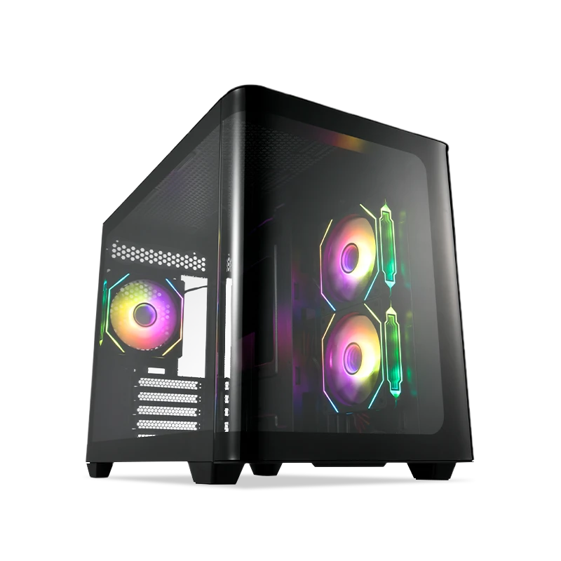 PCD SOLO Case Black with 3 ARGB Fans