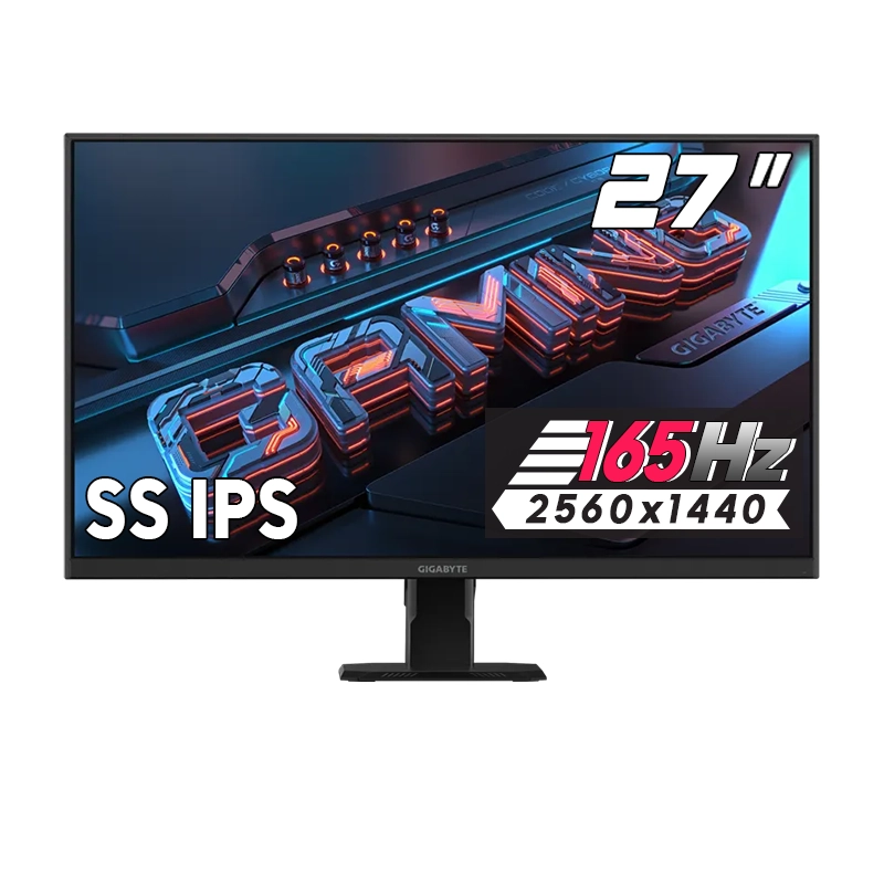 GIGABYTE 27 165/170Hz OC 2K IPS Gaming Monitor (GS27Q) | PCD طبيب الكمبيوتر
